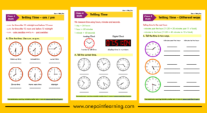 Free Telling Time Worksheets for Class 4 Students PDF