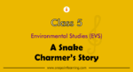 Class 5 EVS A Snake charmers story worksheets PDF