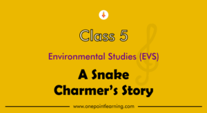 Class 5 EVS A Snake charmers story worksheets PDF